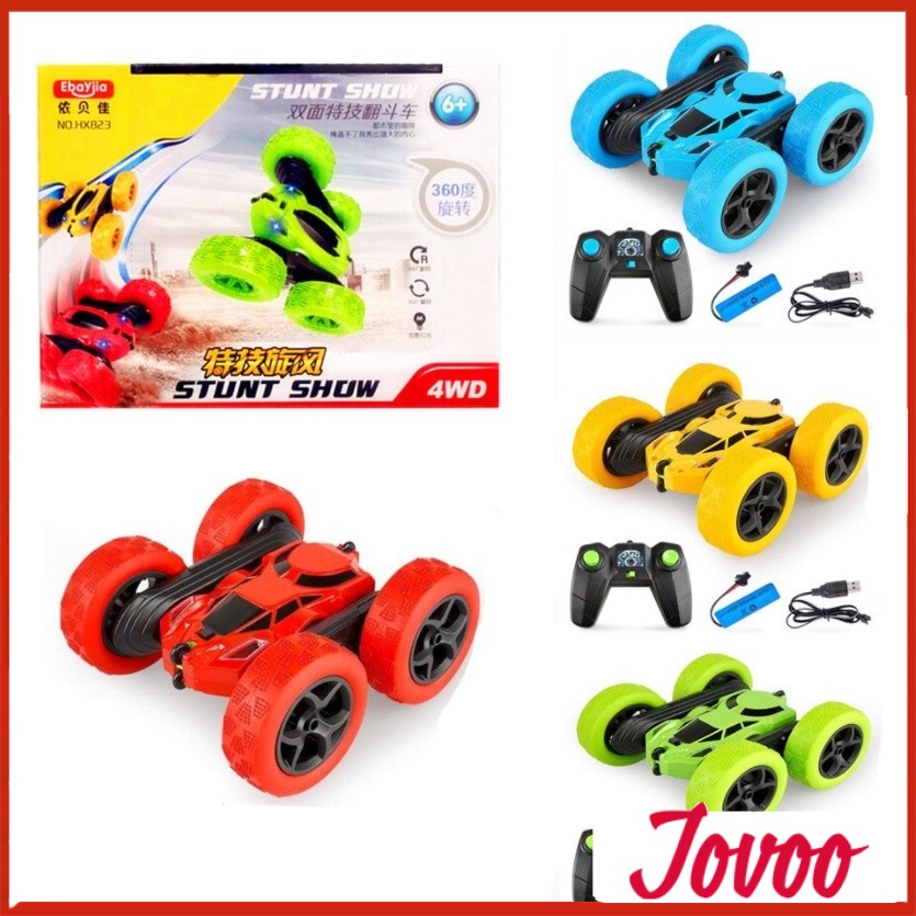 Kereta Mainan RC 360° Flips Double Sided Rotating Vehicles 4WD 2.4GHz ...