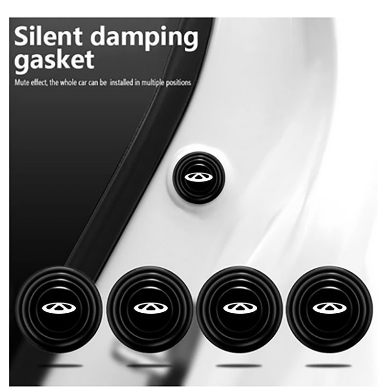 Car Door Anti-collision Silicone Pad Silent Buffer Stickers For Chery ...