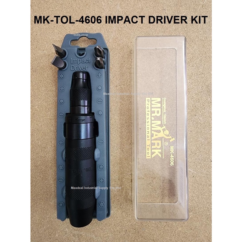 MR.MARK MK-TOL-4606 IMPACT DRIVER KIT With 4pcs Driver Bit | Shopee ...