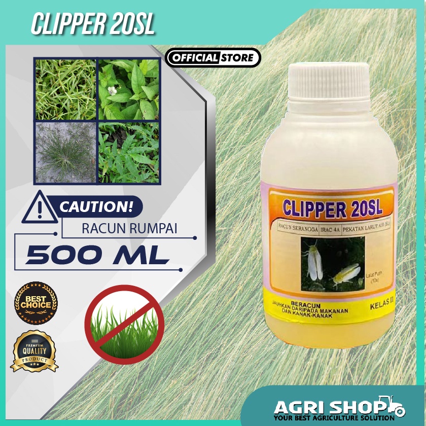 Agrishop 500ml Clipper 20SL Acetamiprid 20% Racun Lalat Putih White Fly ...