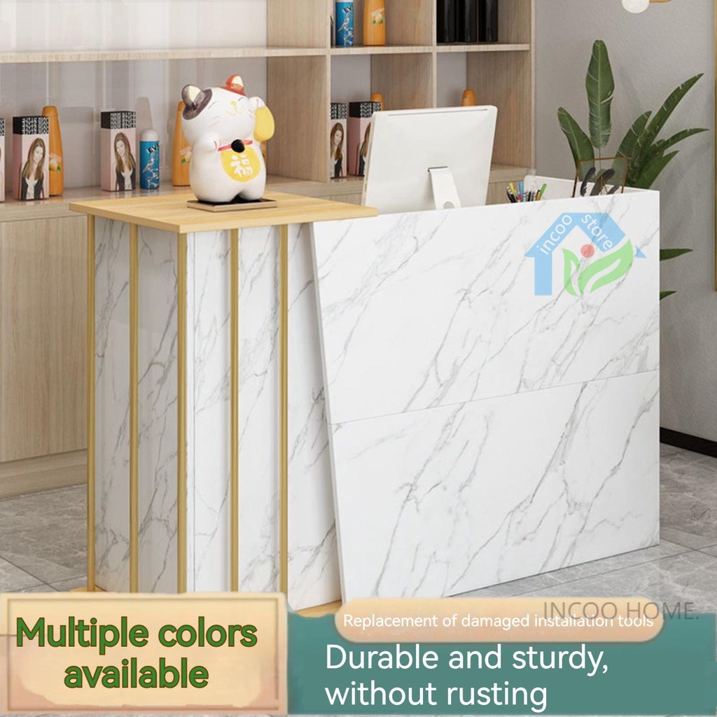Cashier Counter Table Commercial Reception Wooden Desk Office ...
