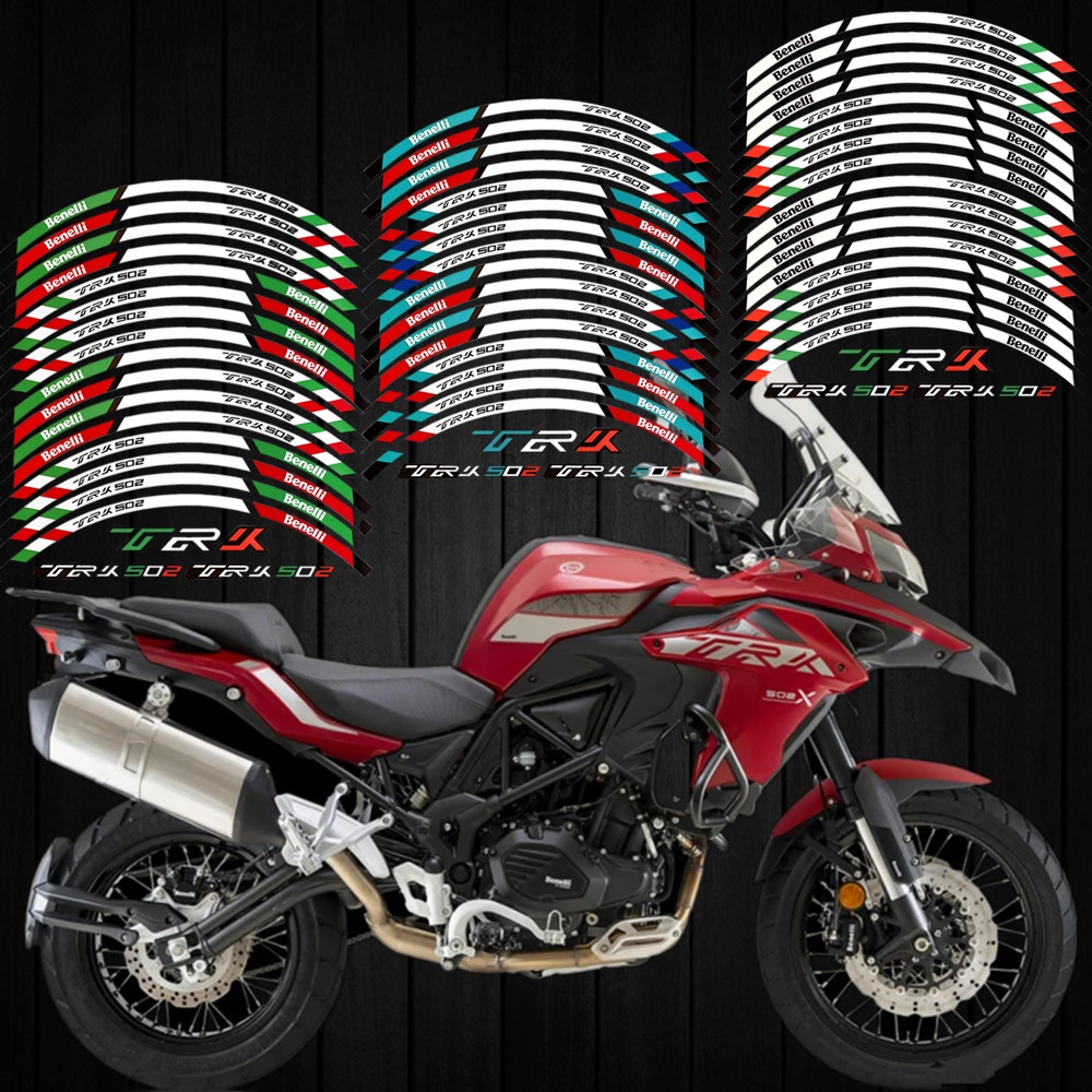 Benelli TRK 502 Wheel Tape Stickers 17" Rim Stripes Edge Outer Rim ...