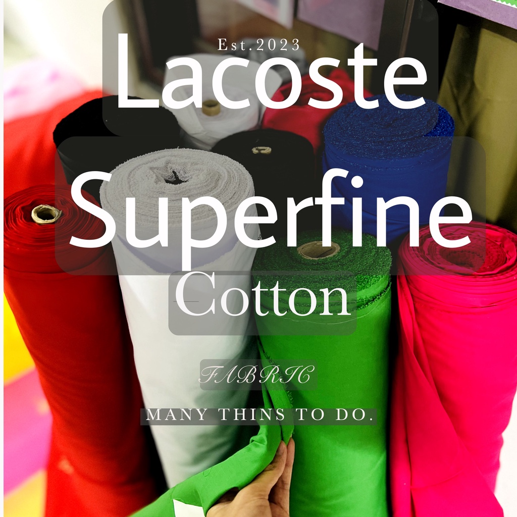 LACOSTE Fabric Cloth Raw Tela , 35/35.5 Inches Length Per Yard, 44/45 ...