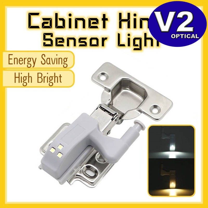 1pcs Hinge Cabinet LED Night Light Auto Sensor On/Off Wardrobe Inner ...
