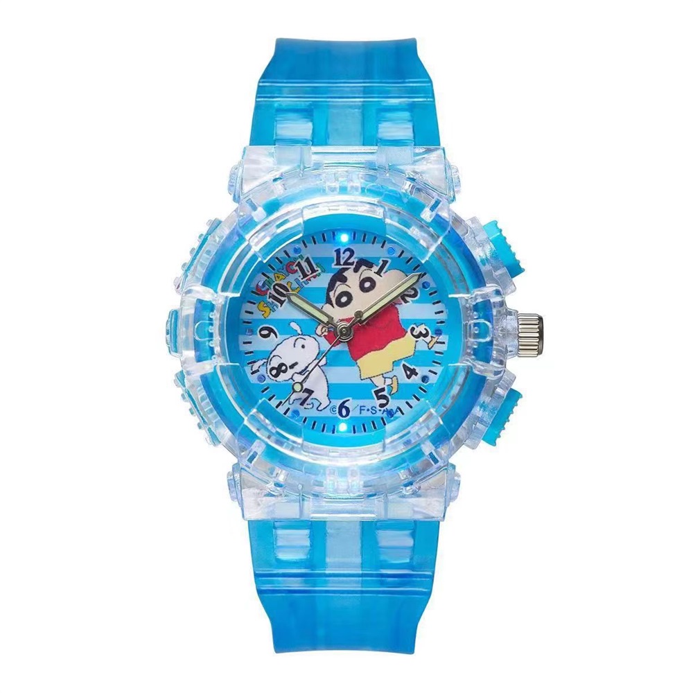 Cute Cartoon Crayon Shin-chan LED Light Kids Watches for Boys Girls ...