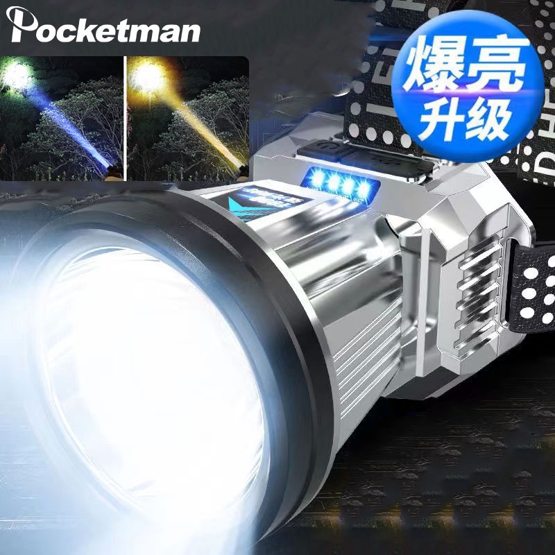 Pocketman LED Outdoor Strong Light Headlamp White Light Yellow Light ...