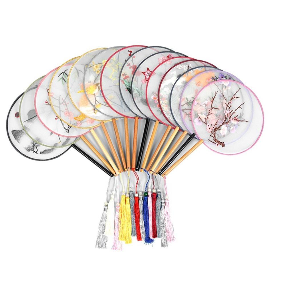 Chinese Fan Embroidery Hand Circular Fan, China Han Ancient Dance ...