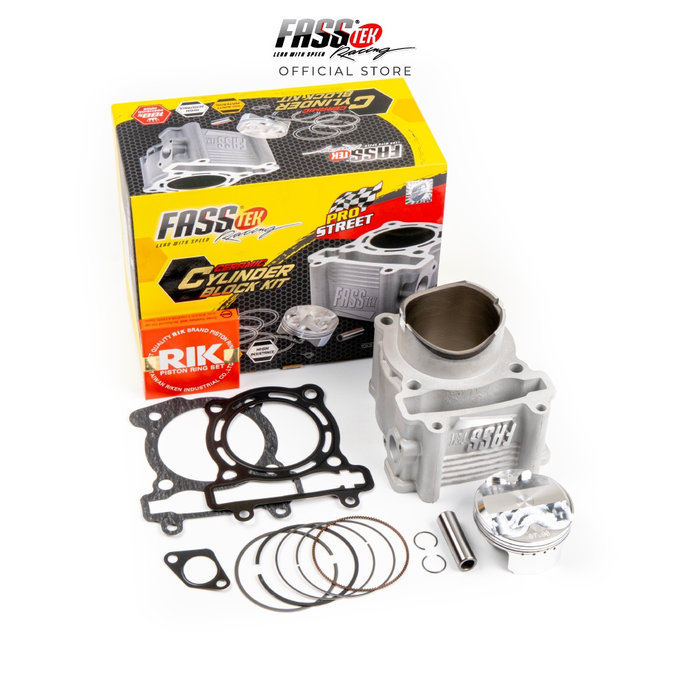 FASSTEK PRO-X LC135 68MM/32L CERAMIC CYLINDER BLOCK KIT W/FJN PISTON ...