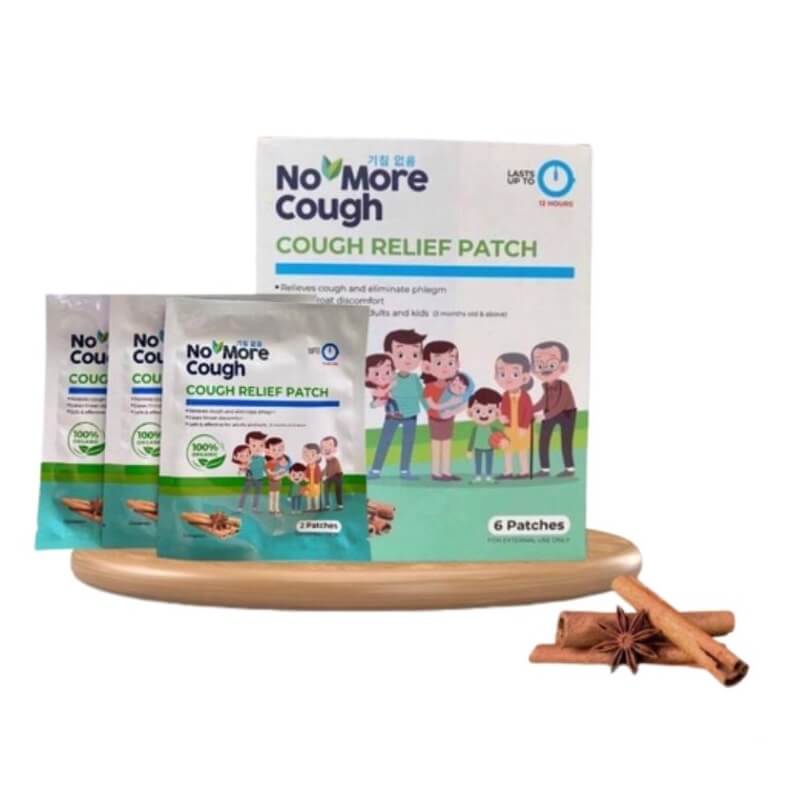 No More Cough Cough Relief Patch 6s | Ease Throat Discomfort For 3 ...