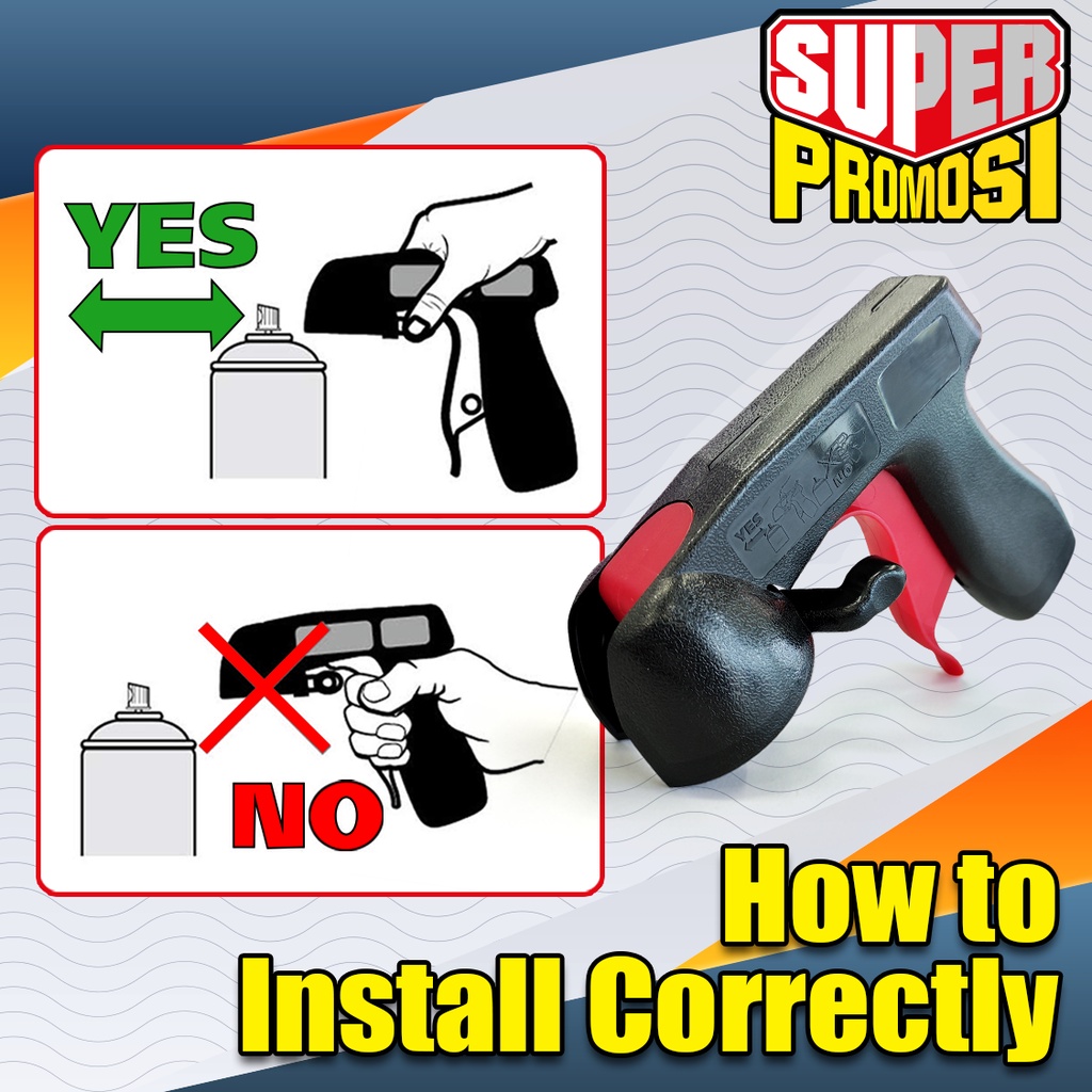 Paint Spray Gun Handle Protable Aikka Pemegang Semburan Spray Aerosol ...