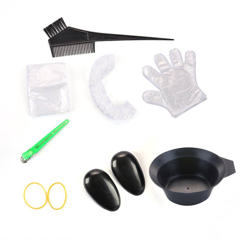 Hair Coloring Tool Kit Set Disposable Reusable DIY Hair Dying Kit Set 8 ...