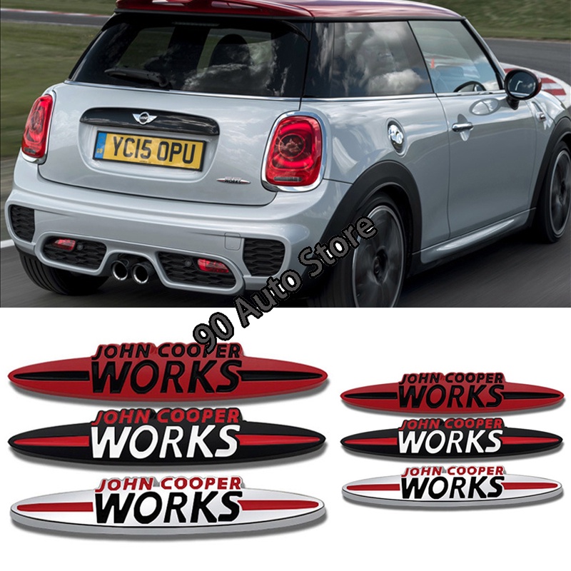 1Piece Metal Emblem Car Side Sticker for MINI Coopers JCW John Cooper ...