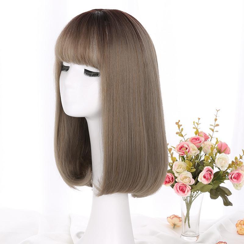 Wig Female Influencer Long Straight Hair Shoulder-Length Inner Buckle ...