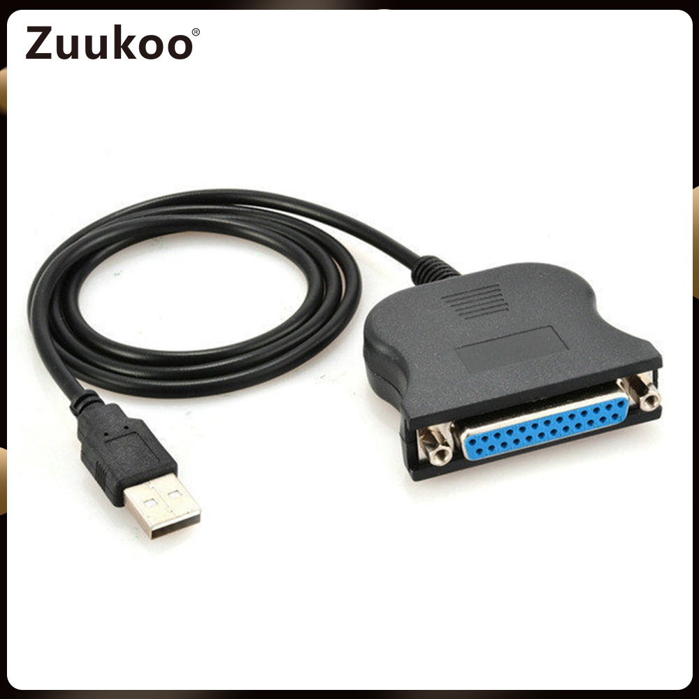 USB to 25pin Hole Parallel Port Cable DB25 Interface Pin Type Printer ...
