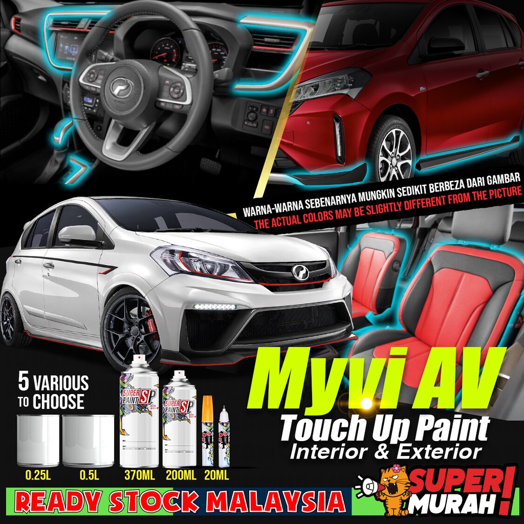 Interior & Exterior Advance Touch Up Paint for Perodua MYVI Colours ...
