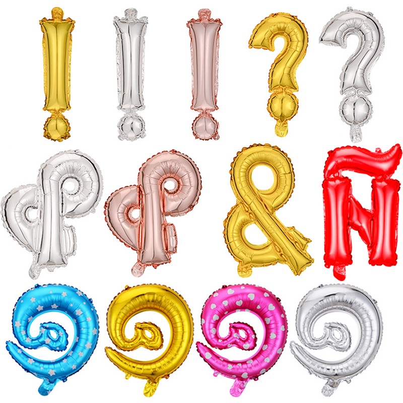 16-Inch Symbol Balloon Question Mark Exclamation Mark! @ &? Special ...