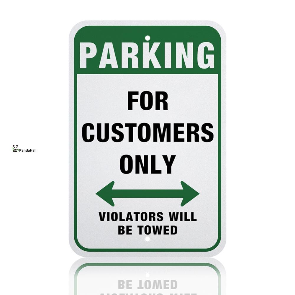 1pc 12x18 inches 40 Mil Aluminum Parking For Customers Only Sign with ...