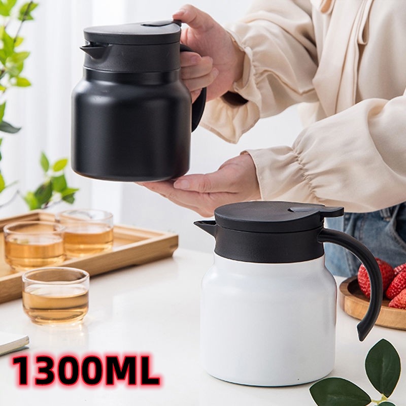 1200ml 316 Thermos Stainless Steel Thermal Insulation Stewed Teapot Household Stuffy Teapot ...