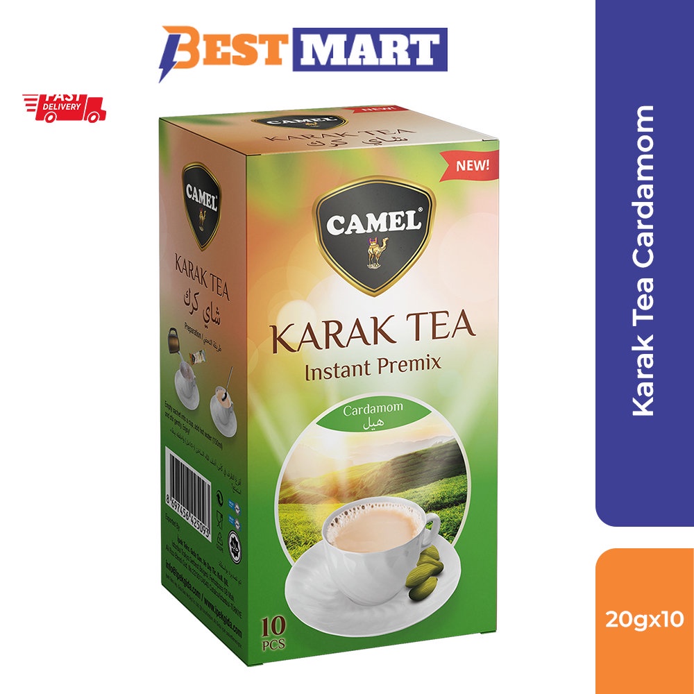 Camel Karak Tea Instant Premix Cardamom 10 pcs ( 20gx10pcs) | Shopee ...