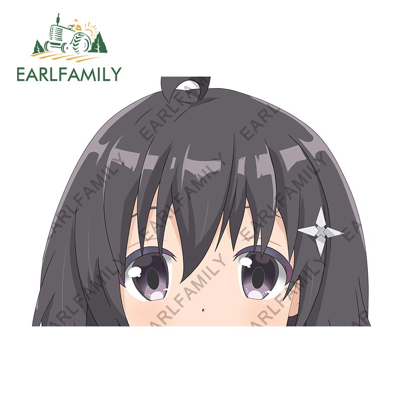 EARLFAMILY 13cm x 9.6cm Bofuri Car Stickers Refrigerator Windshield ...