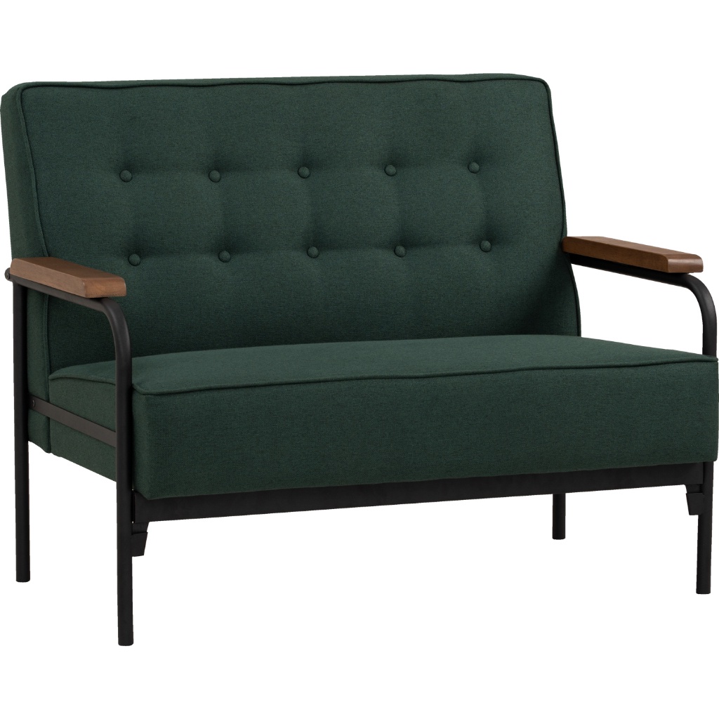 DARRY Modern Sofa 2 Seater Sofa Fabric Metal Sofa Kain Living Room Sofa ...