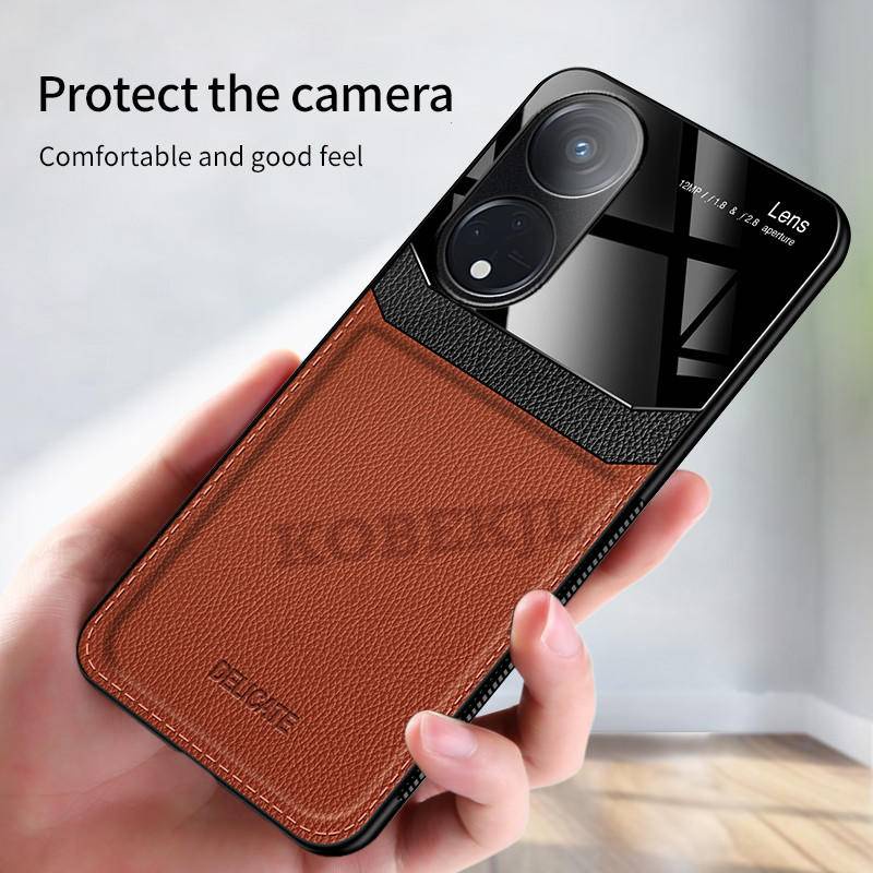 OPPO A98 5G Case Armor PU Leather TPU Soft Silicone Casing OPPO A98 A96 ...
