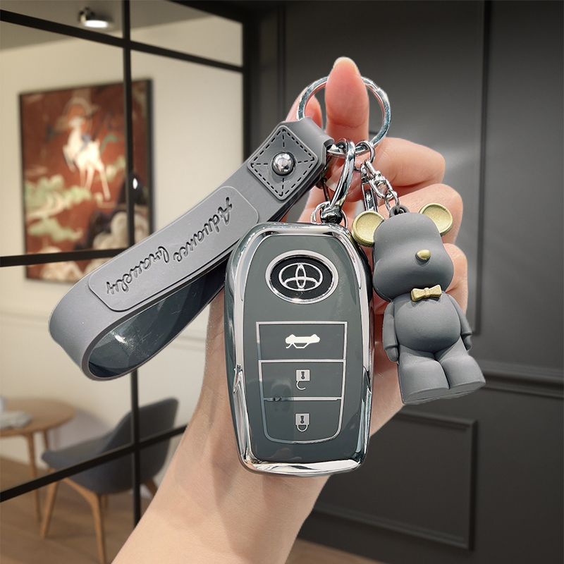 Toyota Key Cover Toyota Keychain Yaris Camry Corolla Vios Wigo Keychain ...
