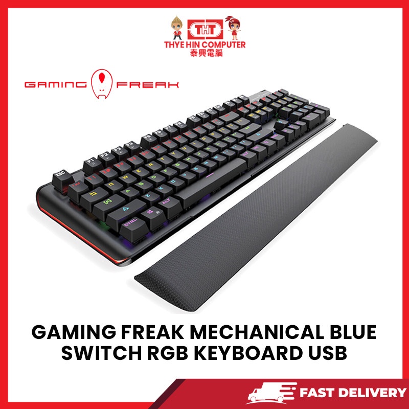 A06 GAMING FREAK MECHANICAL BLUE SWITCH RGB KEYBOARD USB | Shopee Malaysia
