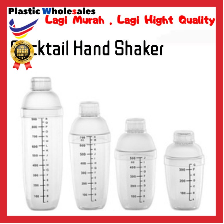Transparent Cocktail Shaker with Scale /Cocktail Hand Shaker / Drink ...
