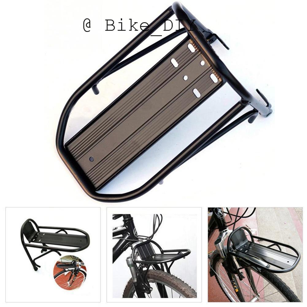 BikeDIY [LOCAL] Bike Front Luggage Carrier Touring Bag Alloy Carrier ...