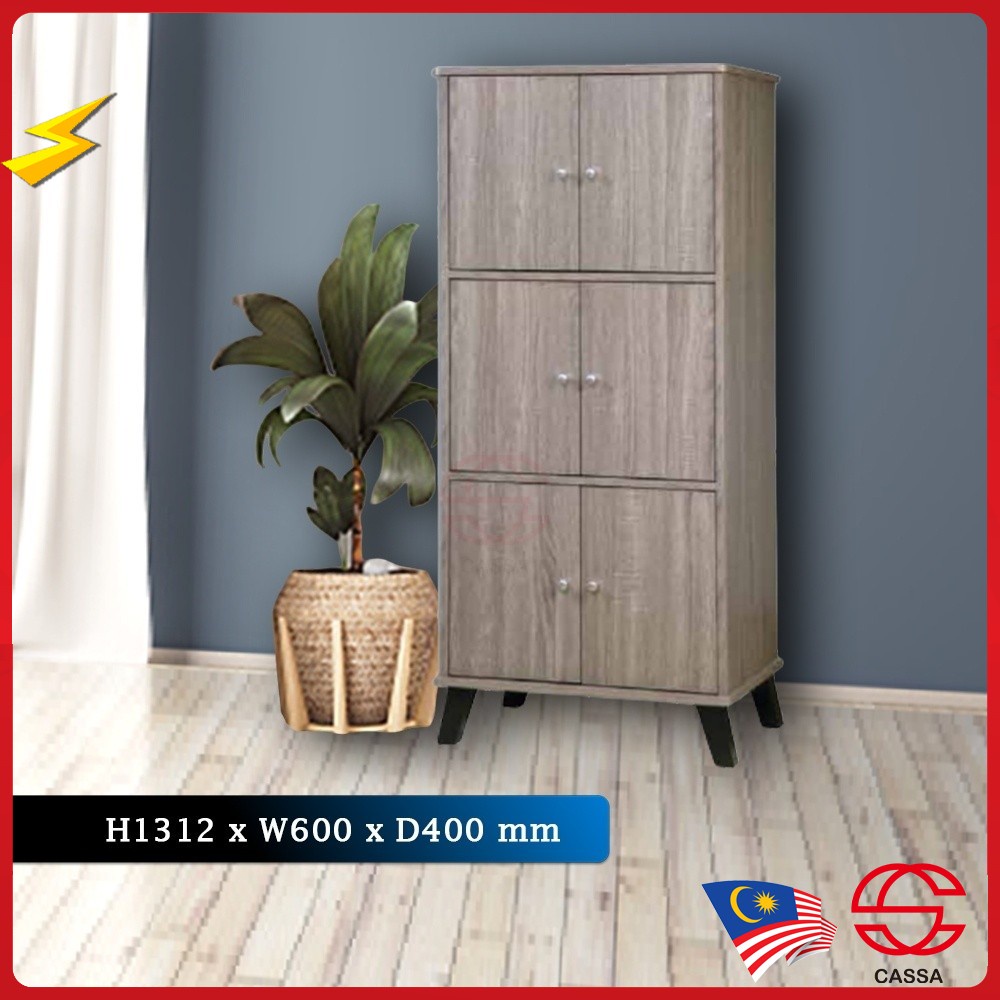 Cassa Ativa Full Door 3 Tier Multipurpose Cabinet/Utilities Cabinet ...