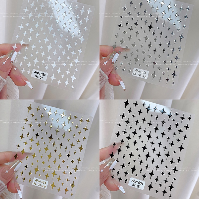 3D Star Series Sparkling Stickers Girl Nail Art Deco DIY Shiny Stickers ...