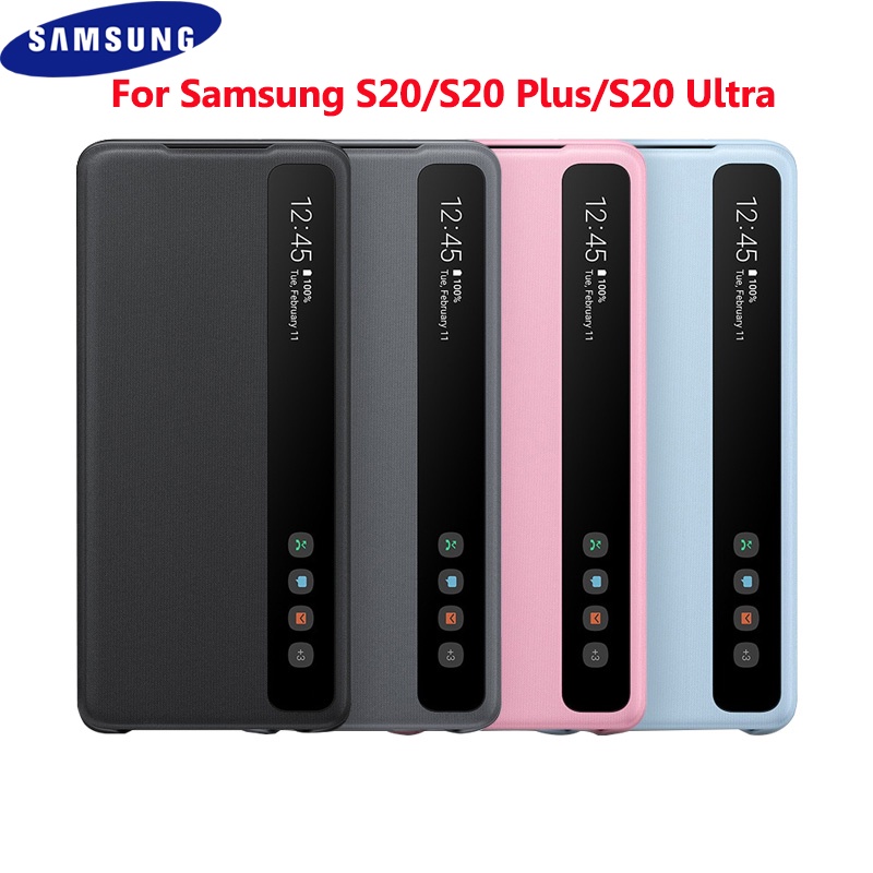 Original Samsung S20 Plus Ultra Mirror Smart View Flip Phone Case For Galaxy S20U S20+ S20 5G ...