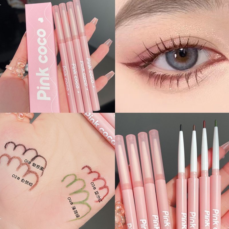 Pink Coco Eyeliner Lasting Water Proof No Smudge Easy To Color Color ...