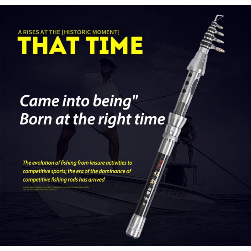 Fishing Rod 1.5-2.4M Telescopic Fishing Rods Mini Portable Spinning ...