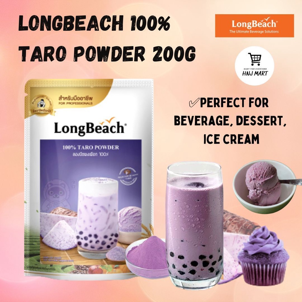 HALAL LONGBEACH 100% TARO POWDER 200G Yam Powder | Shopee Malaysia