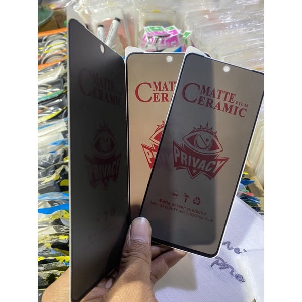 Tempered GLASS/ TEMPER PRIVACY CERAMIC REDMI 10 NOTE 9 9S 9 PRO NOTE 10 10S 10 PRO 4G/5G TG SPY ...