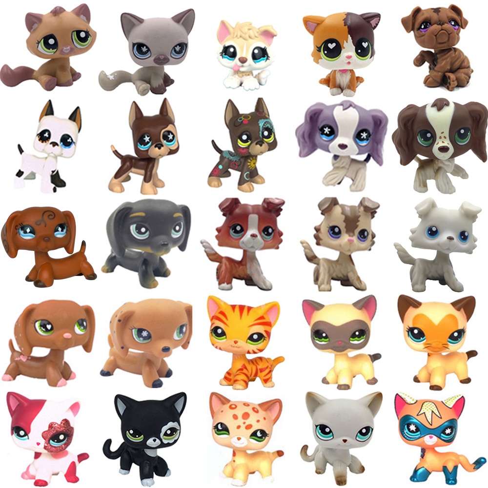 LPS CAT Rare Littlest pet shop Toys Stands Short Hair Kitten Dog ...