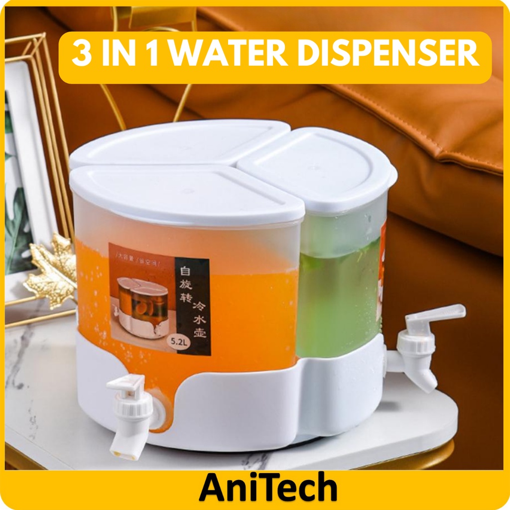 5.2L Large Capacity Spinning Jug 360° Rotatable Detachable Water ...