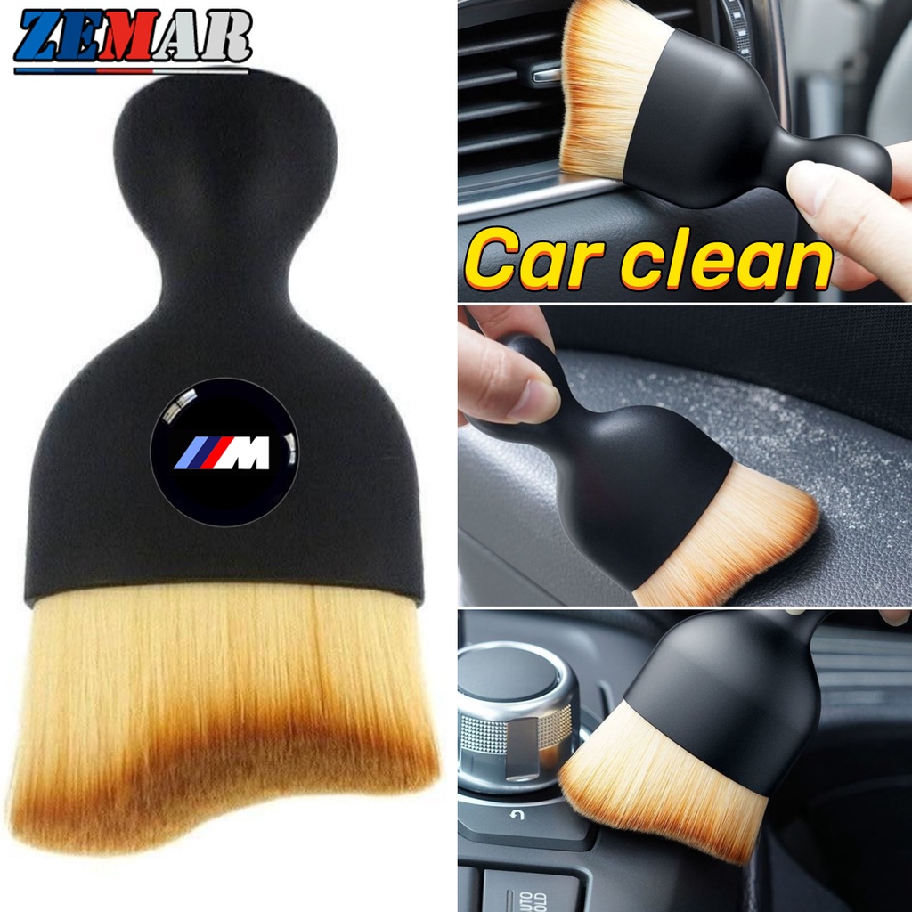 1Pc Bmw M Car Interior Cleaning Soft Brush Dashboard Air Outlet Gap ...