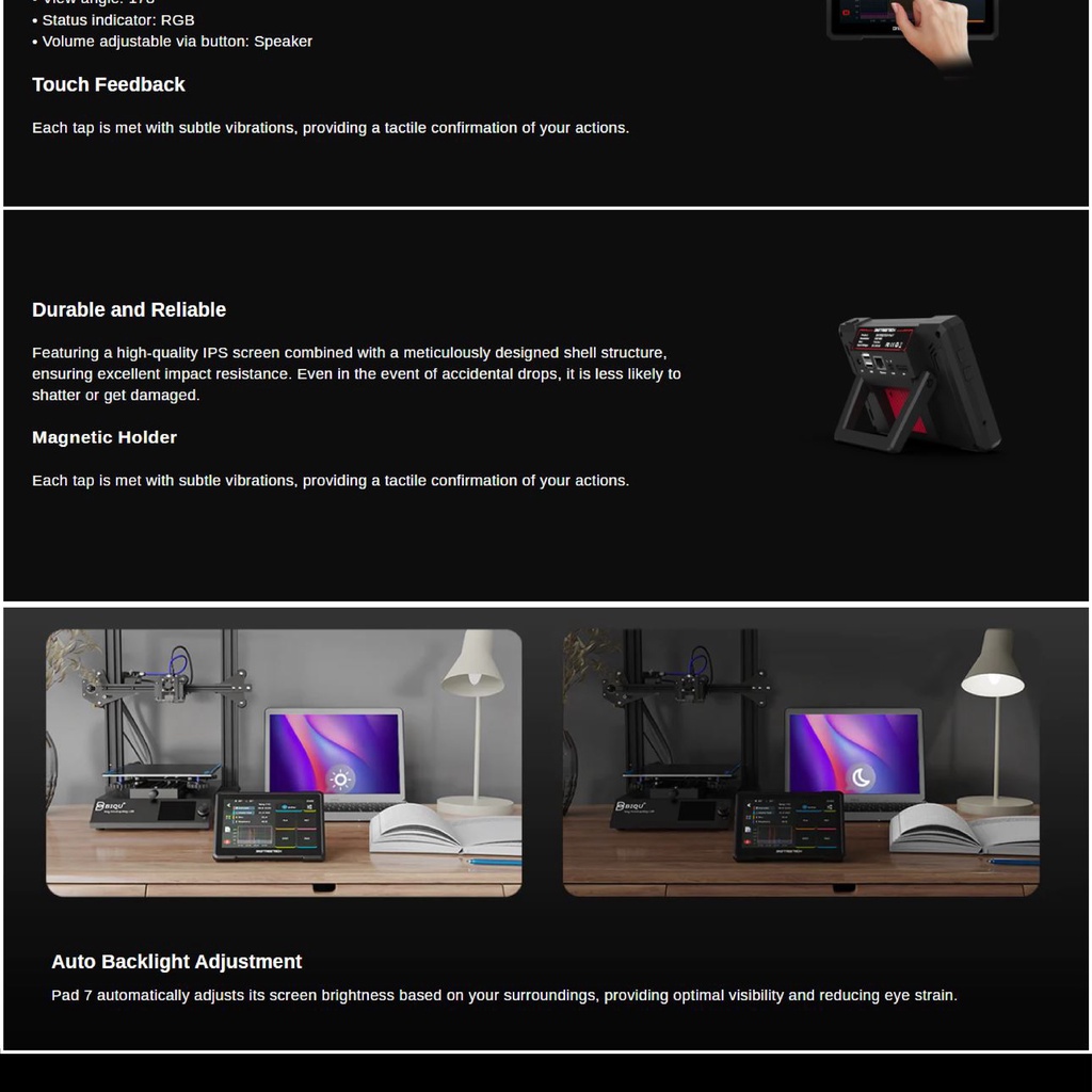 BIGTREETECH BTT Pad 7 Inch Touch Screen with Pre-Installed CB1 Board ...