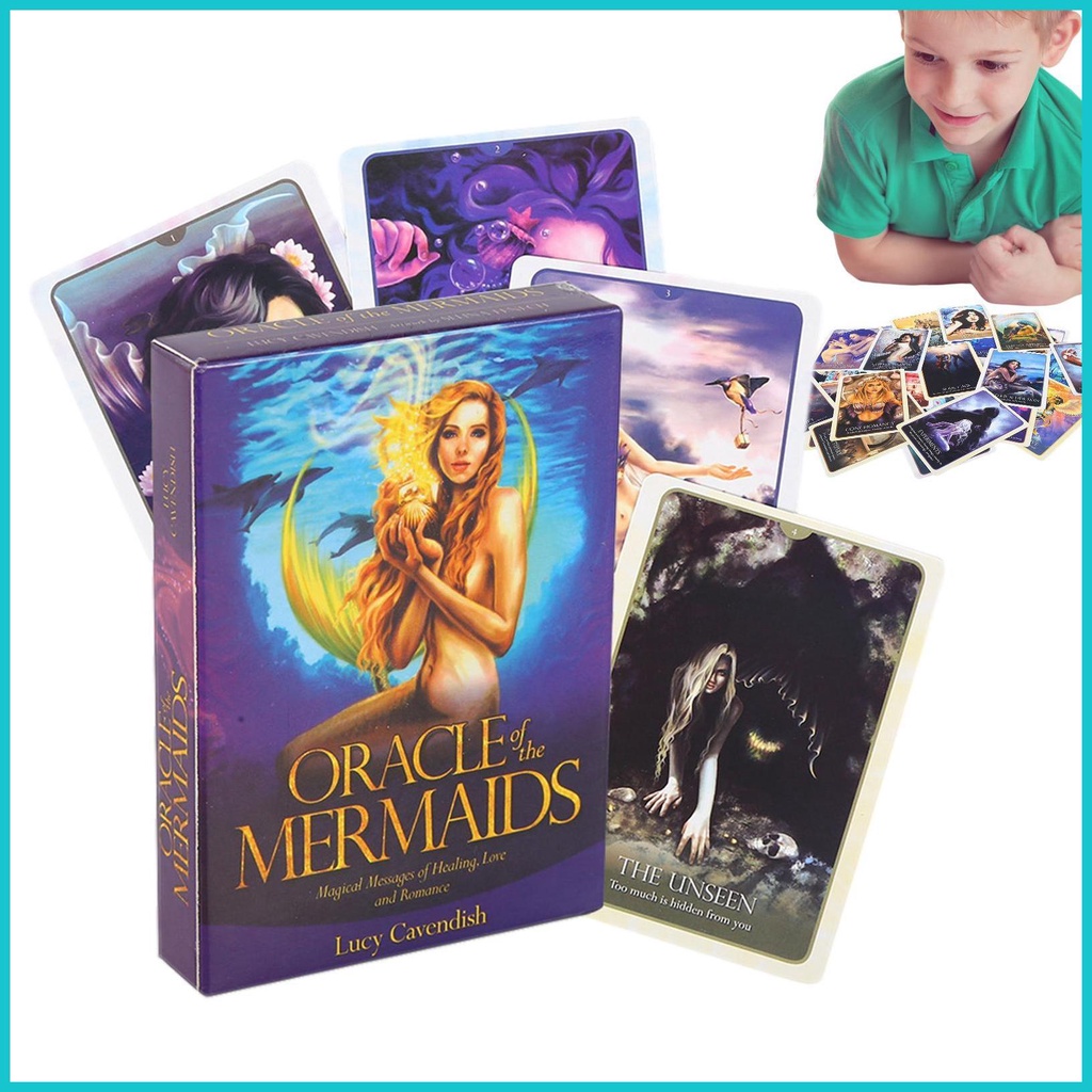 Oracle of the Mermaids Card Mysterious Divination Deck Fate Tarot Board ...