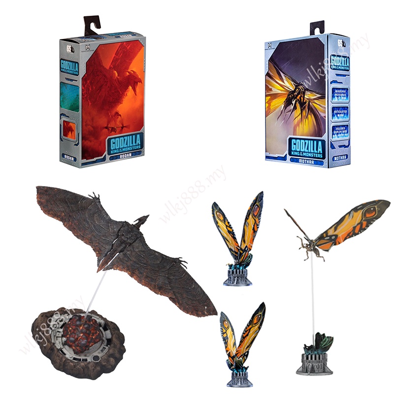 NECA Godzilla King of The Monsters Rodan Mothra Action Figure Toys ...