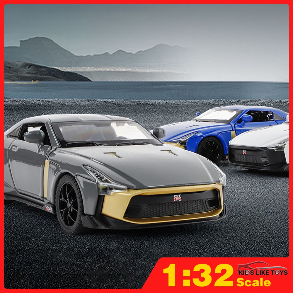 KLT Scale 1:32 Nissan GTR50 Supercar Metal Alloy Toys Car Model Diecast ...