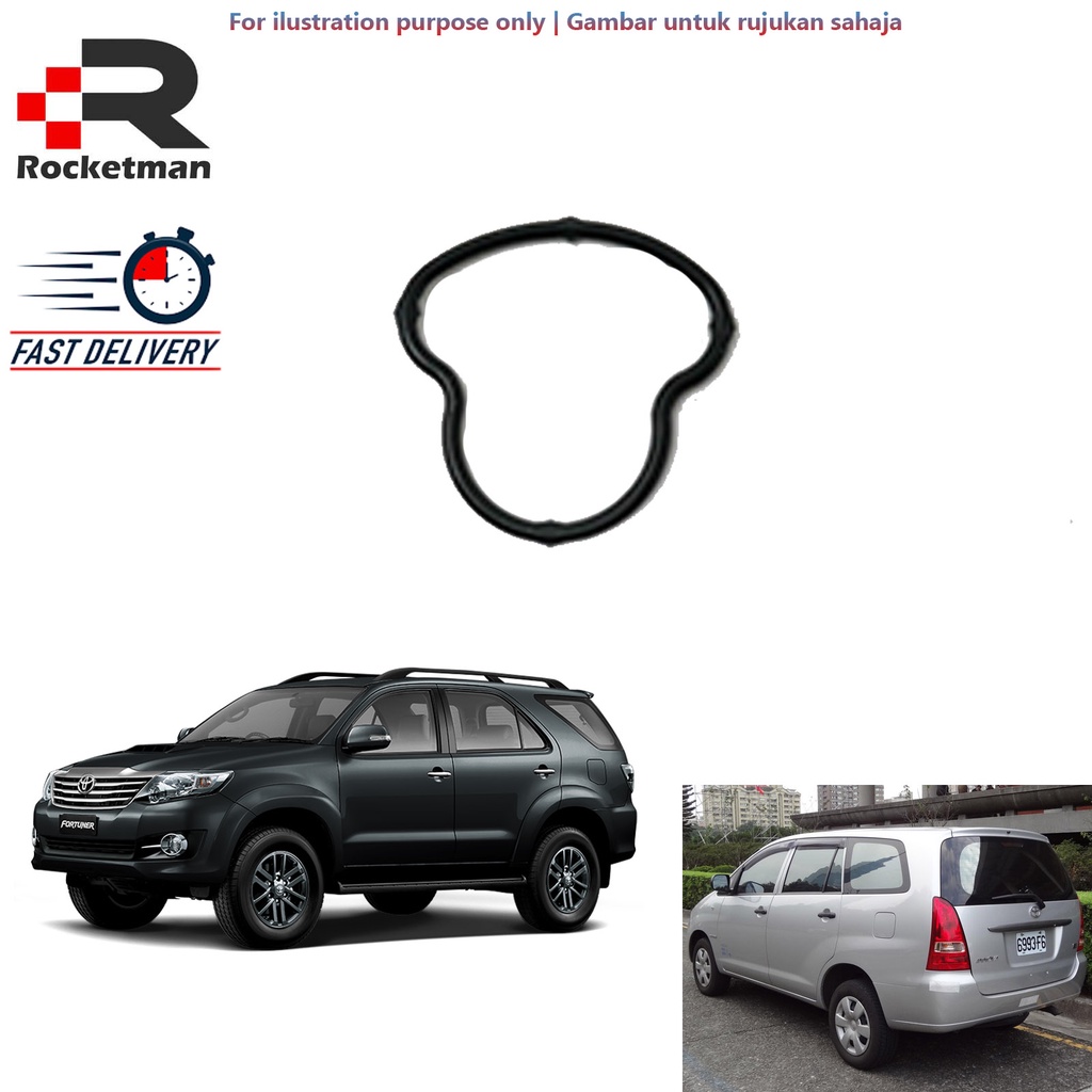 TOYOTA OIL FILTER HOUSING ORING (2PCS) INNOVA 2.0 TGN40 FORTUNER 2.7 ...