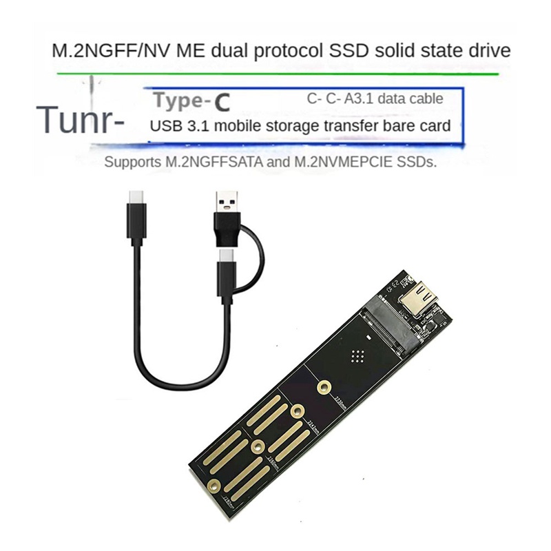 Hard Disk Transfer Card M2 Solid-State Drive Adapter Nvme/Ngff Dual ...