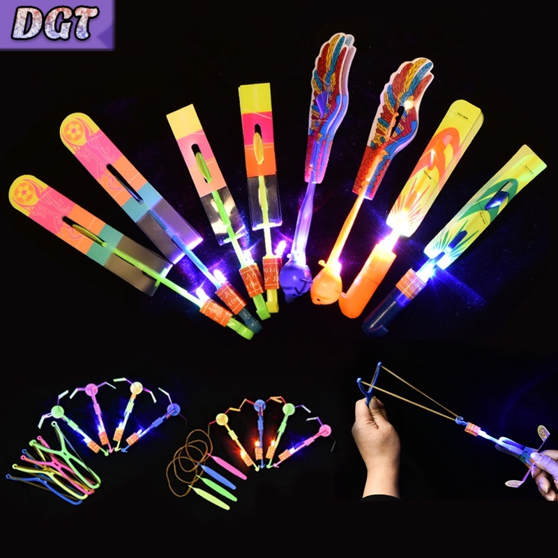 DGT Outdoor Shining Rocket Flash LED Light Night Kids Glowing Toys ...