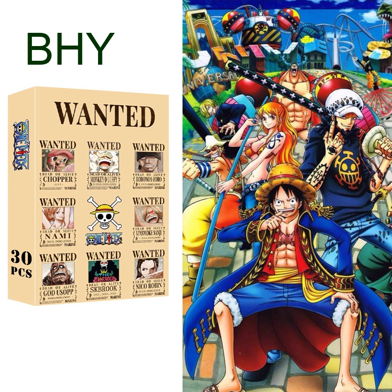 30Pcs/set Cartoon Photo Card Anime One Piece Photo Collection Lomo ...