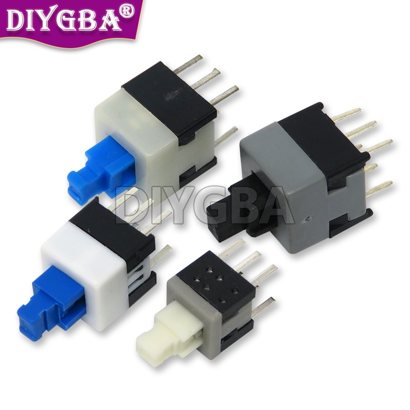20PCS 6Pin Button Switches 5.8*5.8 7*7 8*8 8.5*8.5mm Self Locking Push ...