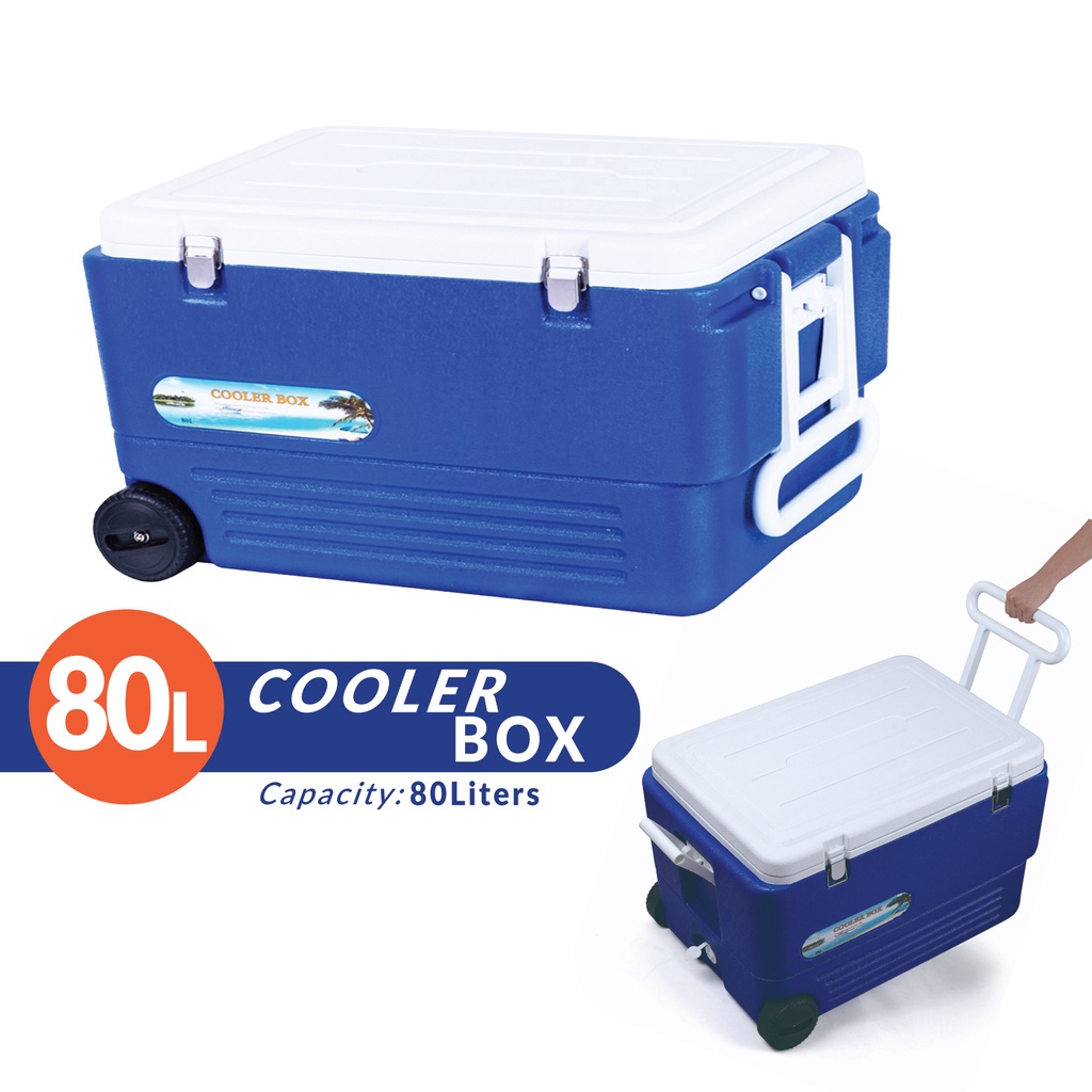 60L 80L Super Big Cooler Ice Box with Wheel Portable Storage Cold Box ...